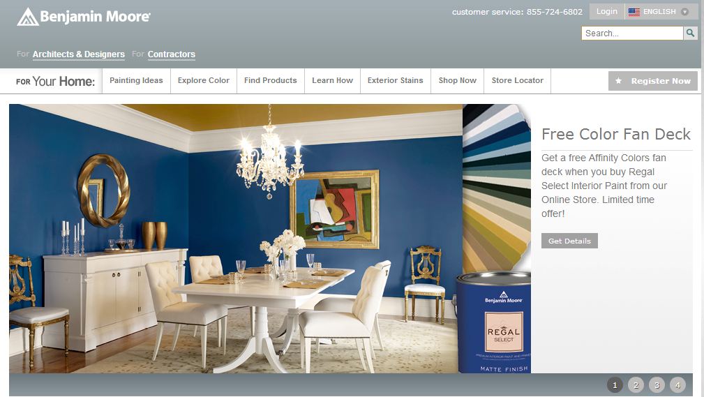 Free Color Fan Deck from Benjamin Moore! - Burnett 1-800-PAINTING